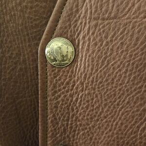 Coronado Leather | Suits & Blazers | Coronado Bison Leather Vest L ...